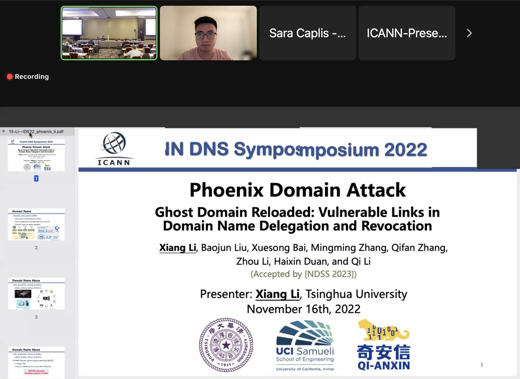 ICANN DNS Symposium | November 2022 | Xiang Li | 李想 ICANN DNS Symposium | November 2022 | Xiang Li | 李想