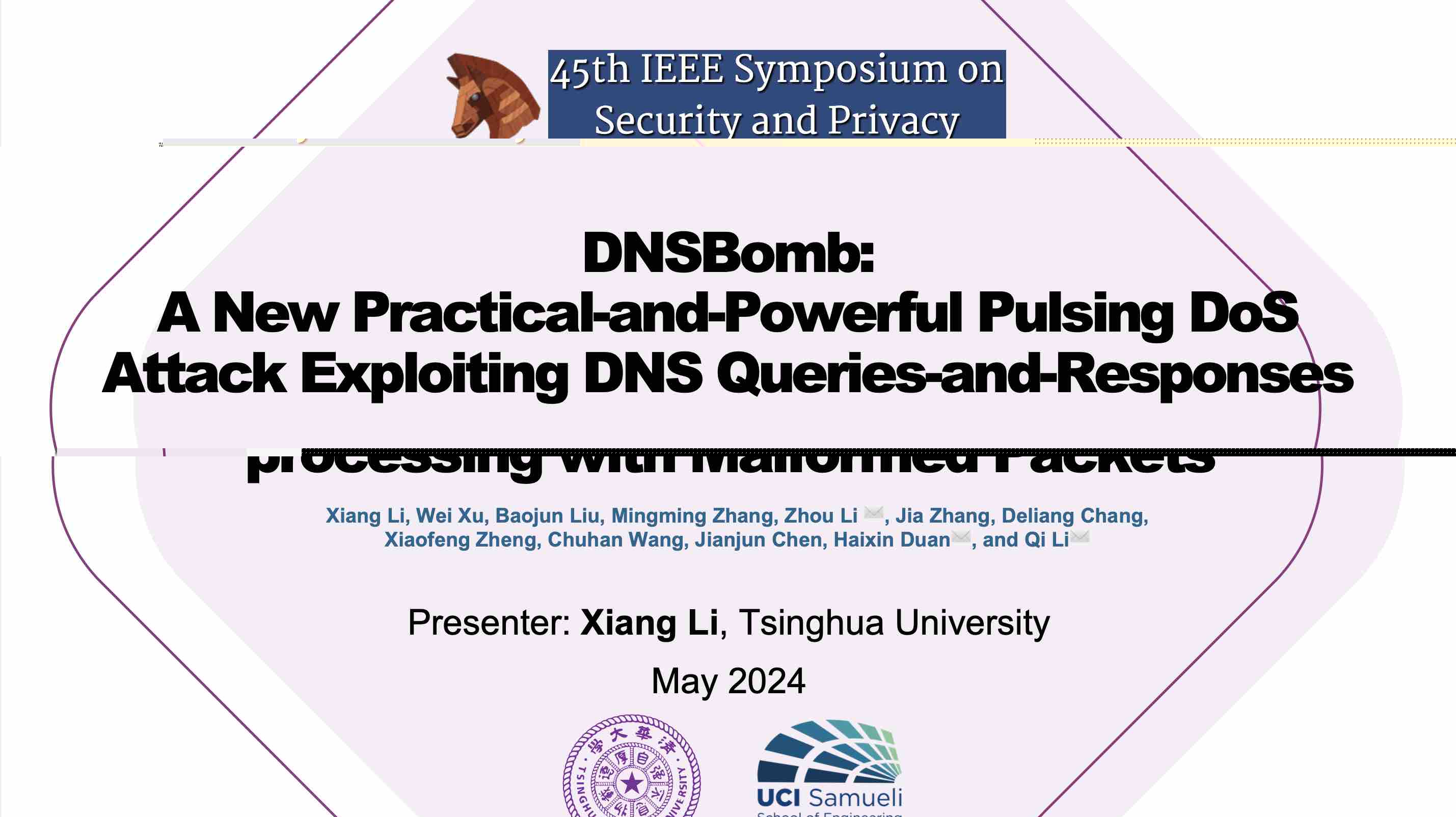 45th IEEE Symposium on Security and Privacy 2024 | IEEE S&P 2024 | 李想 ... 45th IEEE Symposium on Security and Privacy 2024 | IEEE S&P 2024 | 李想 ...